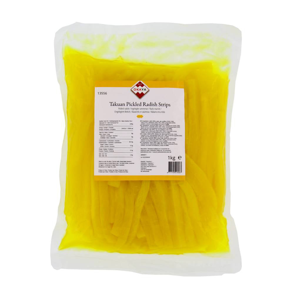 Takuan Pickled Radish Strips (Okaya) 1kg – Dun Yong Webshop