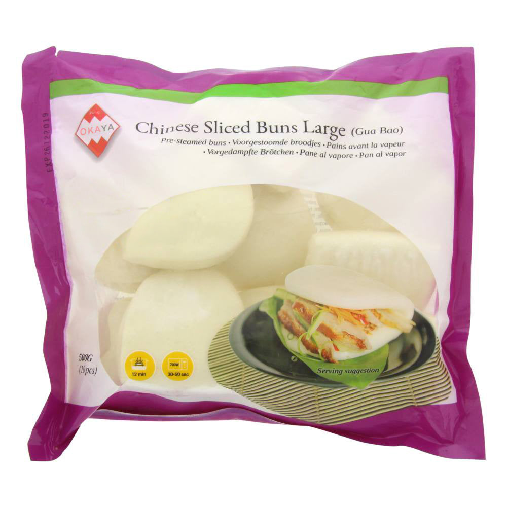 Chinese Sliced Buns Large 10pcs (Okaya) 500g – Dun Yong Webshop