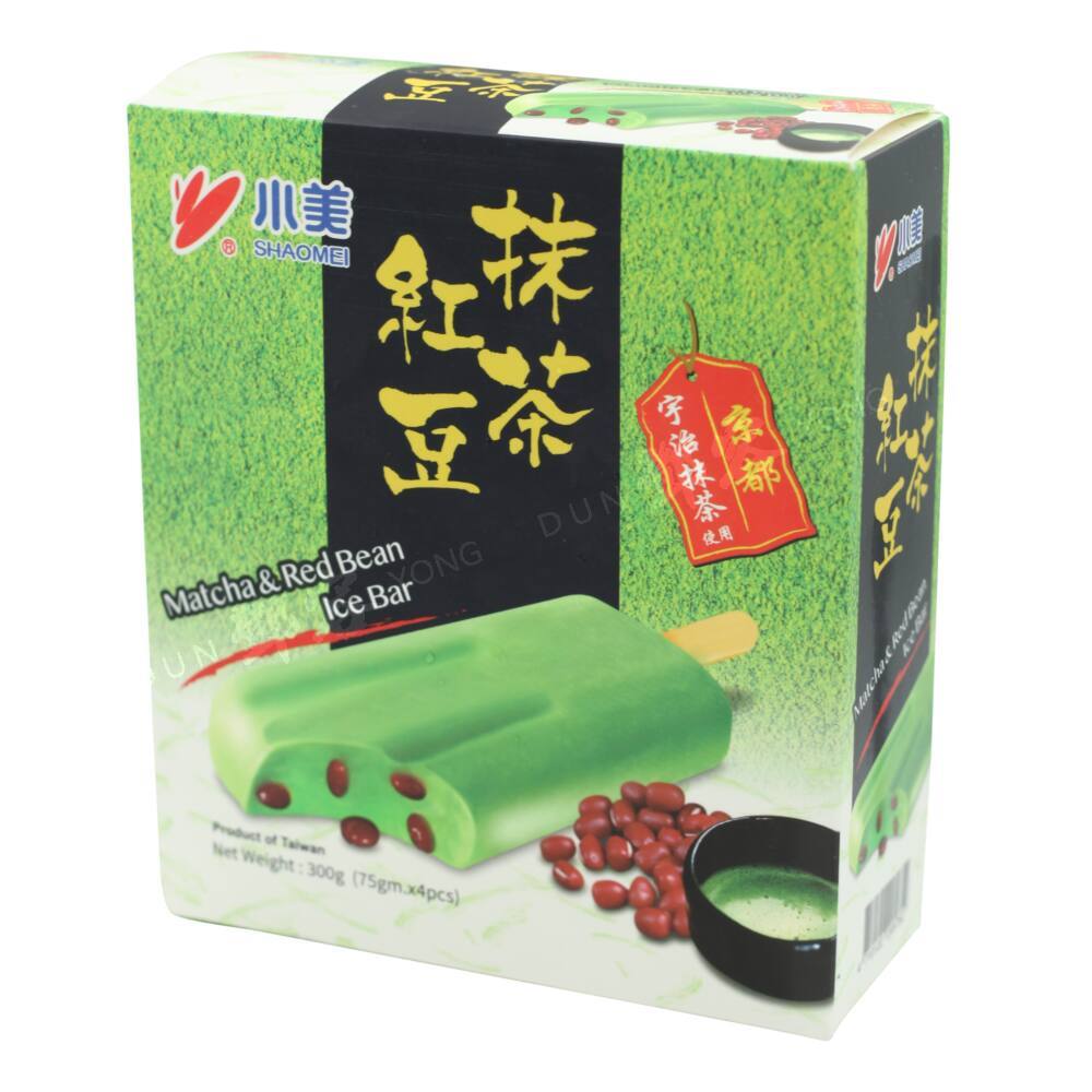Maccha & Red Bean Ice Bar (Shao Mei) 300g | Dun Yong Webshop