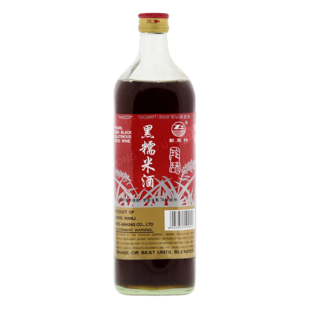 Black Glutinous Rice Wine 12% (Zheng Wanli) 750ml – Dun Yong Webshop