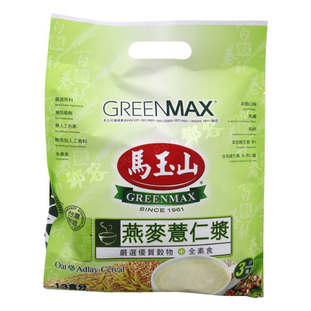 Oat & Jobs Tear Cereal 13pkt (Greenmax) 494g – Dun Yong Webshop