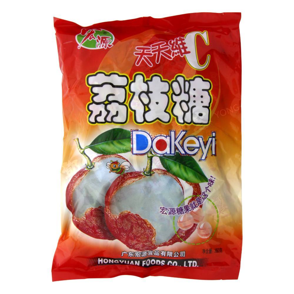 Lychee Flavour Candy (Hong Yuan) 350g – Dun Yong Webshop