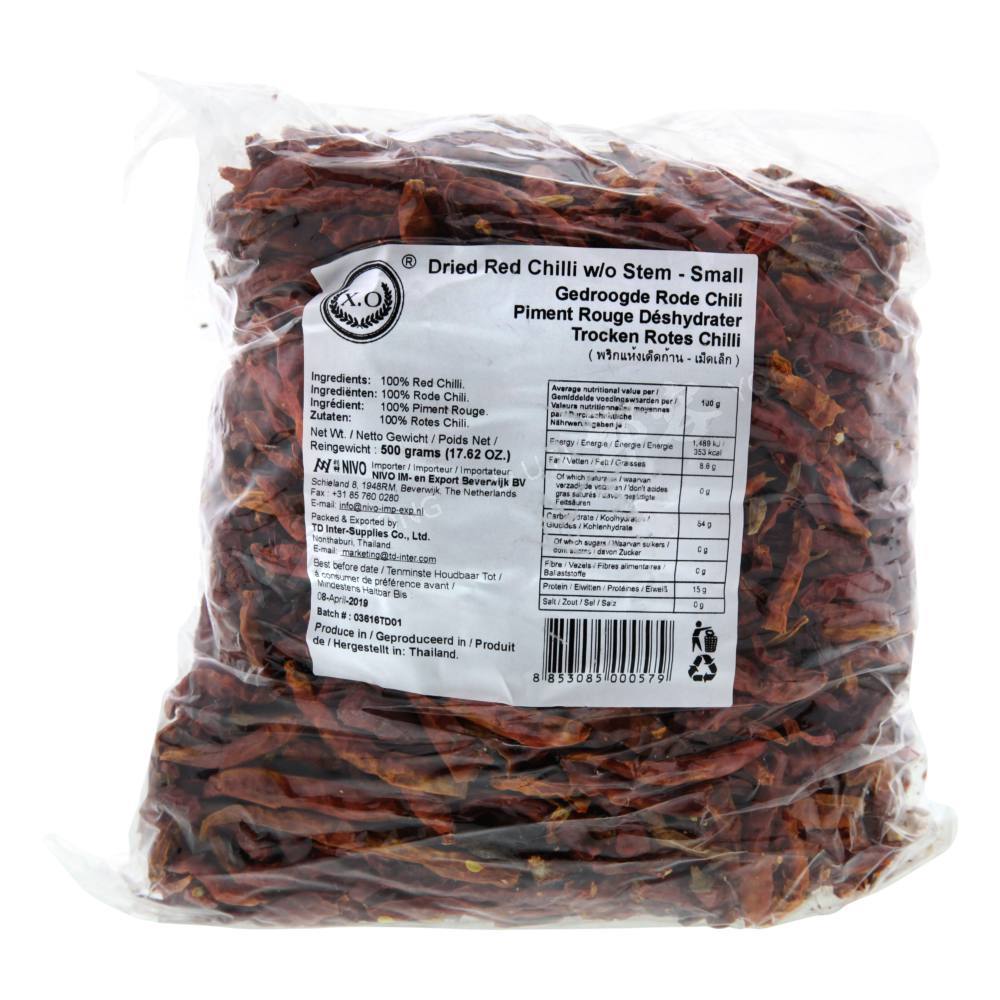 Dried Red Chili Small (XO) 500g – Dun Yong Webshop