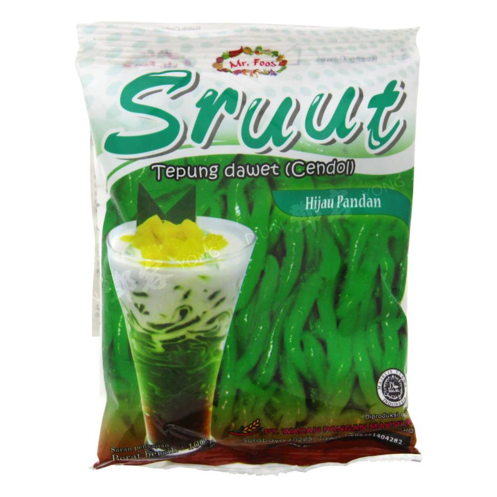 Sruut Cendol Dessert Powder Pandan Flavor (Mr.Food) 100g | Dun Yong Webshop