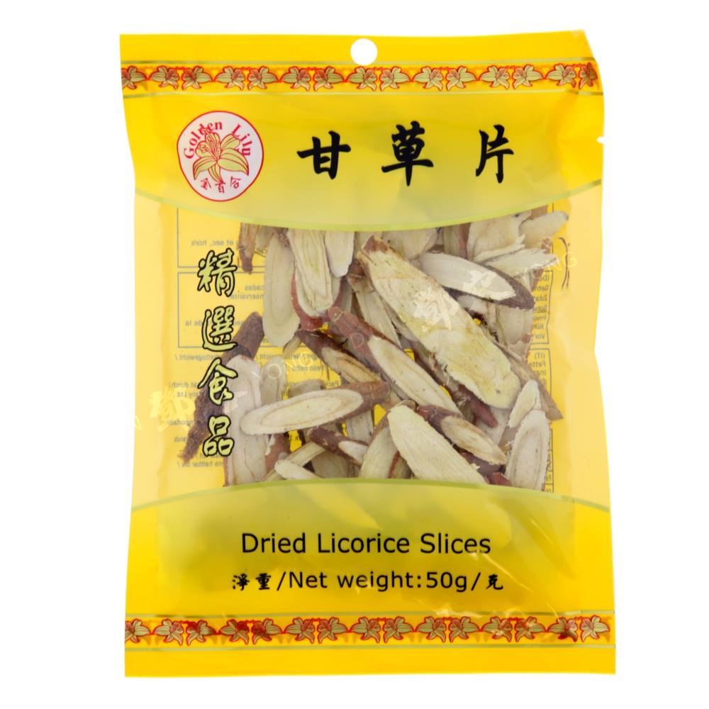 Dried Licorice Slices (Golden Lily) 50g – Dun Yong Webshop