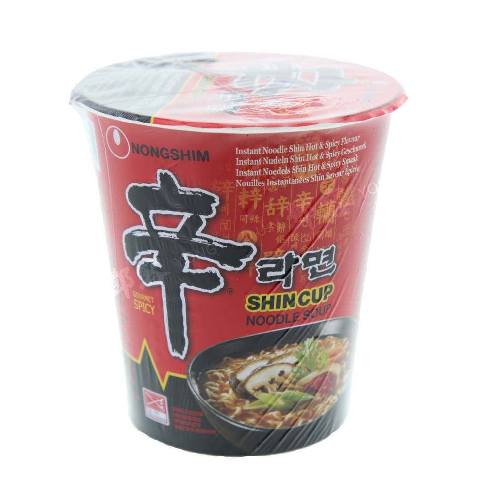 Shin Cup Noodle Soup Hot & Spicy (Nong Shim) 68g – Dun Yong Webshop