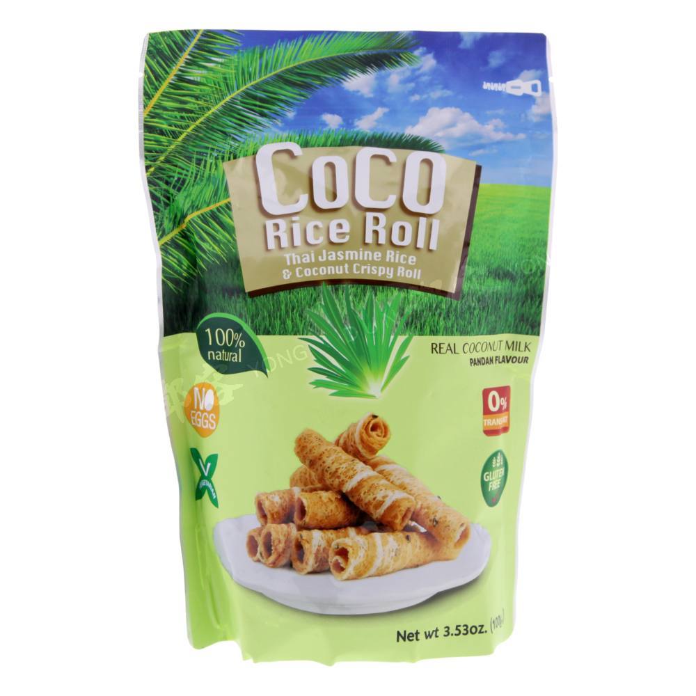 Coco Rice Roll Pandan Flavour (TH) 100g – Dun Yong Webshop