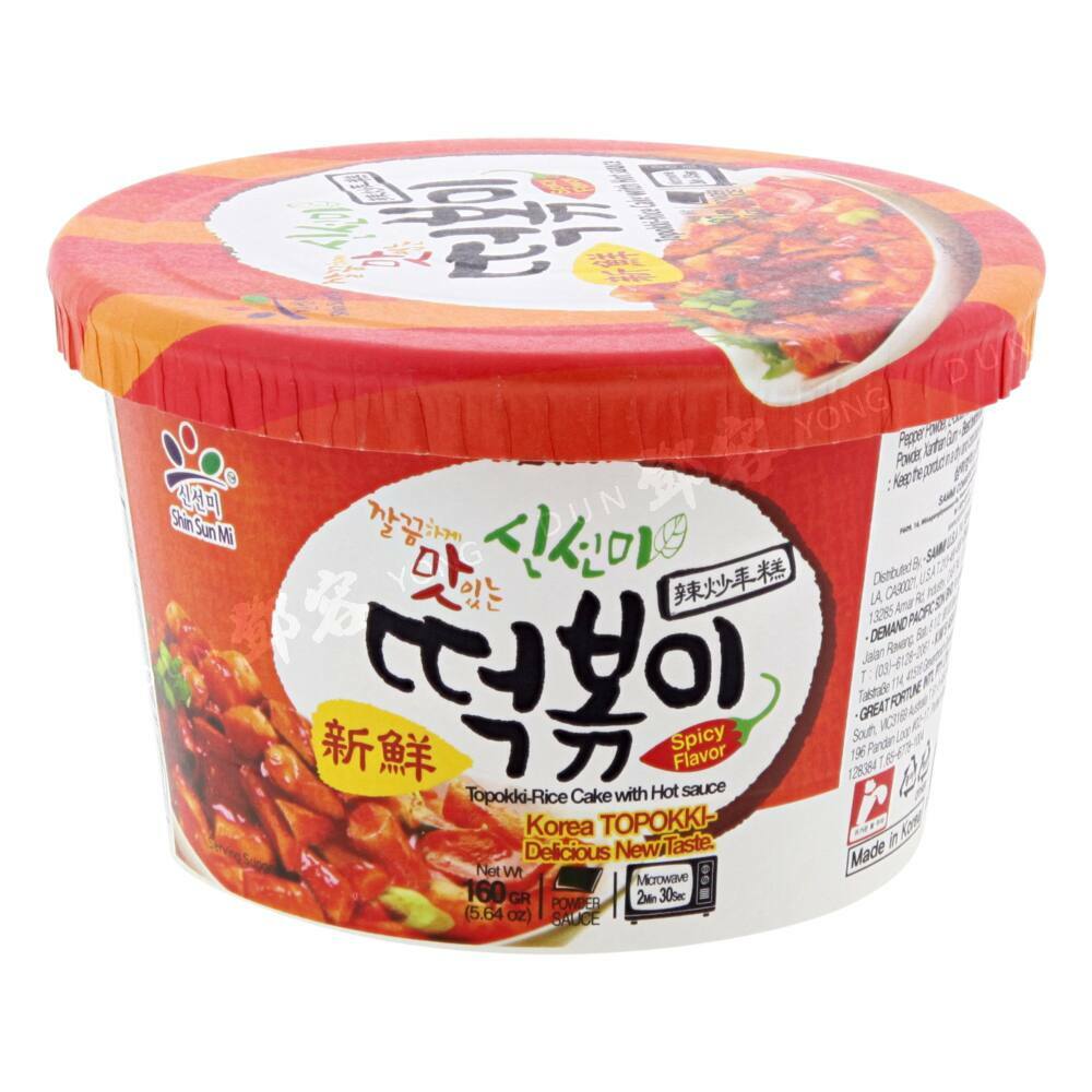 Topokki Rice Cake with Hot Sauce (Shin Sun Mi) 120g – Dun Yong Webshop