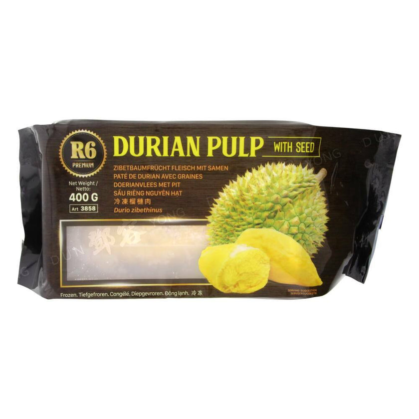 Frozen Durian Pulp with Seed (R6) 400g – Dun Yong Webshop