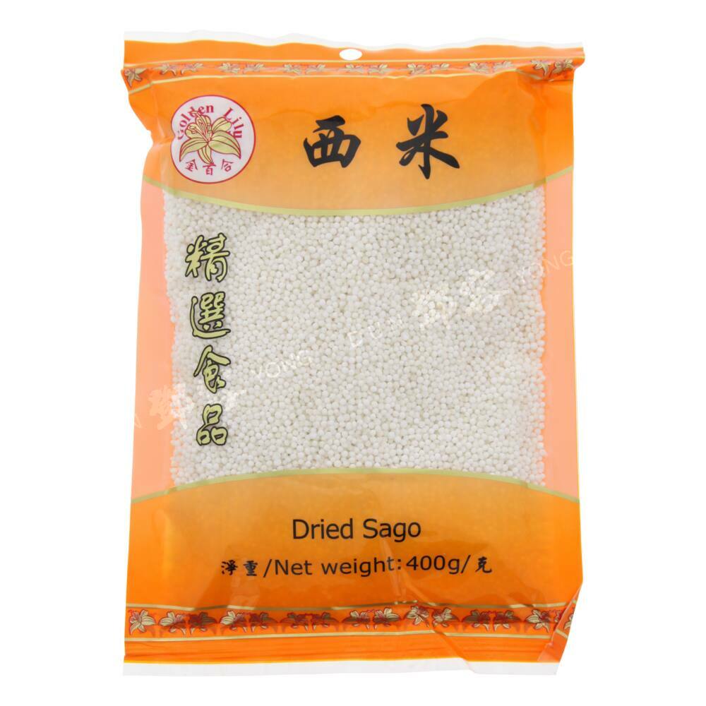 Dried Sago Tapioca Pearl (Golden Lily) 400g – Dun Yong Webshop