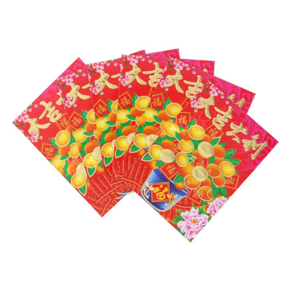 Red Envelope Hong Bao Da Ji Da Li Fu 6pcs | Dun Yong Webshop