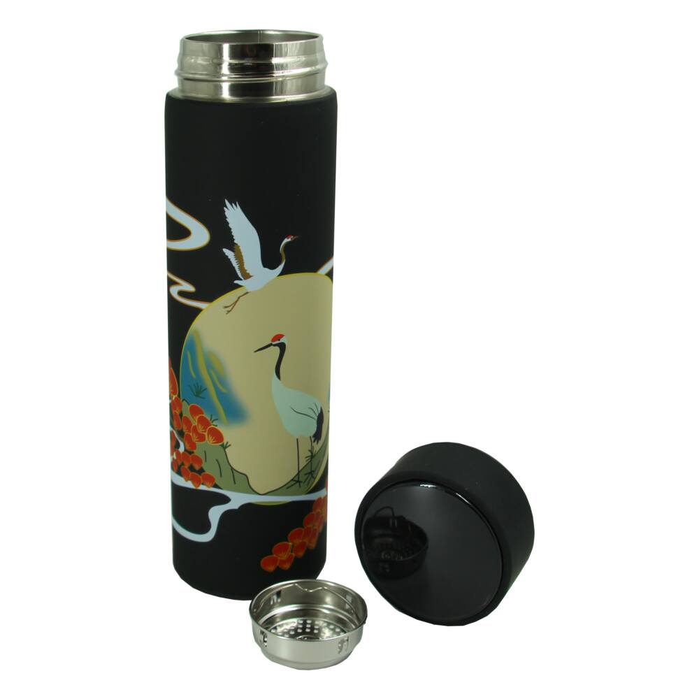 Vacuum Flask Chinese Style with Display Black – Dun Yong Webshop
